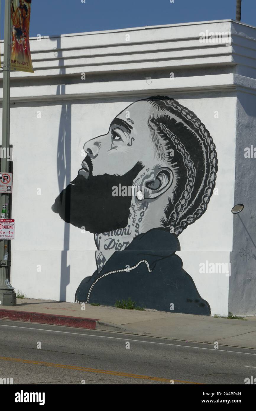 Los Angeles, California, USA 30th April 2024 Rapper Nipsey Hustle ...