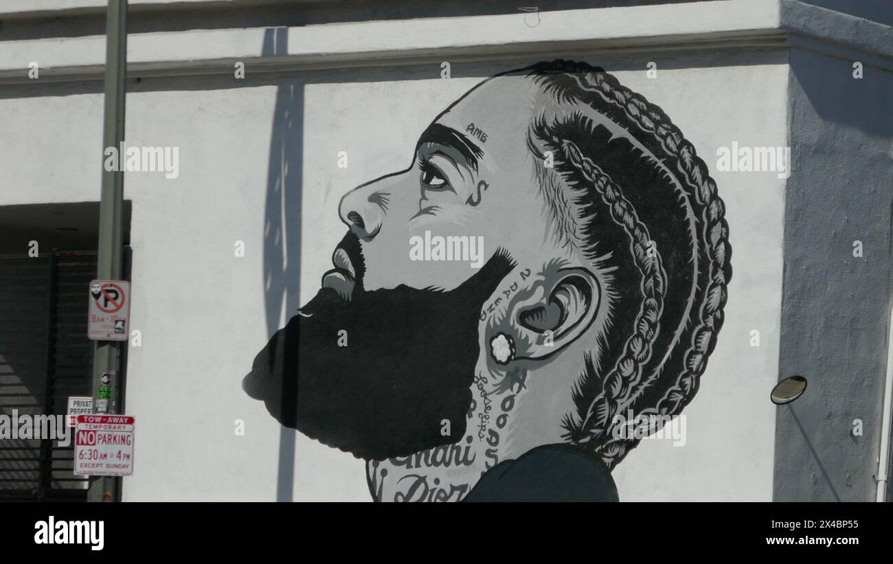 Los Angeles, California, USA 30th April 2024 Rapper Nipsey Hustle ...