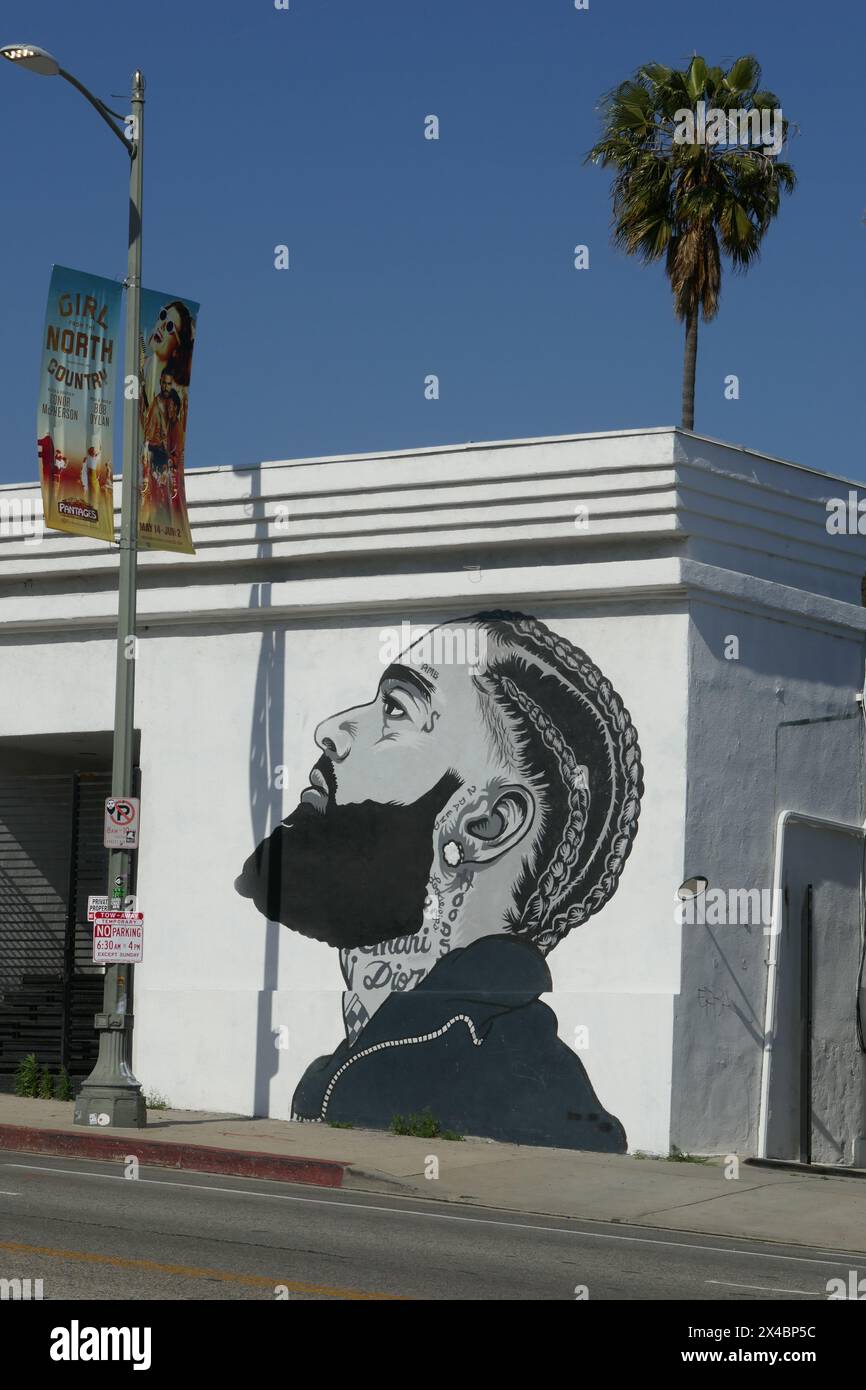 Los Angeles, California, USA 30th April 2024 Rapper Nipsey Hustle ...