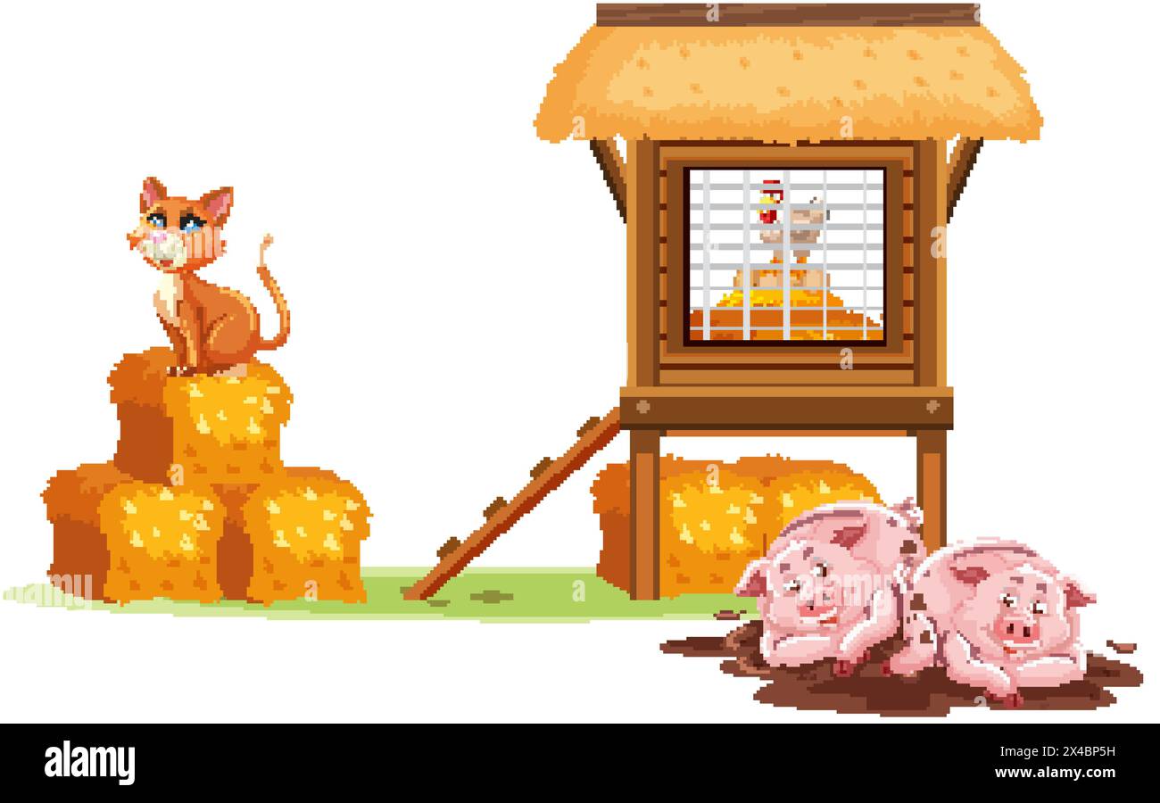 Ladder setting Cut Out Stock Images & Pictures - Alamy