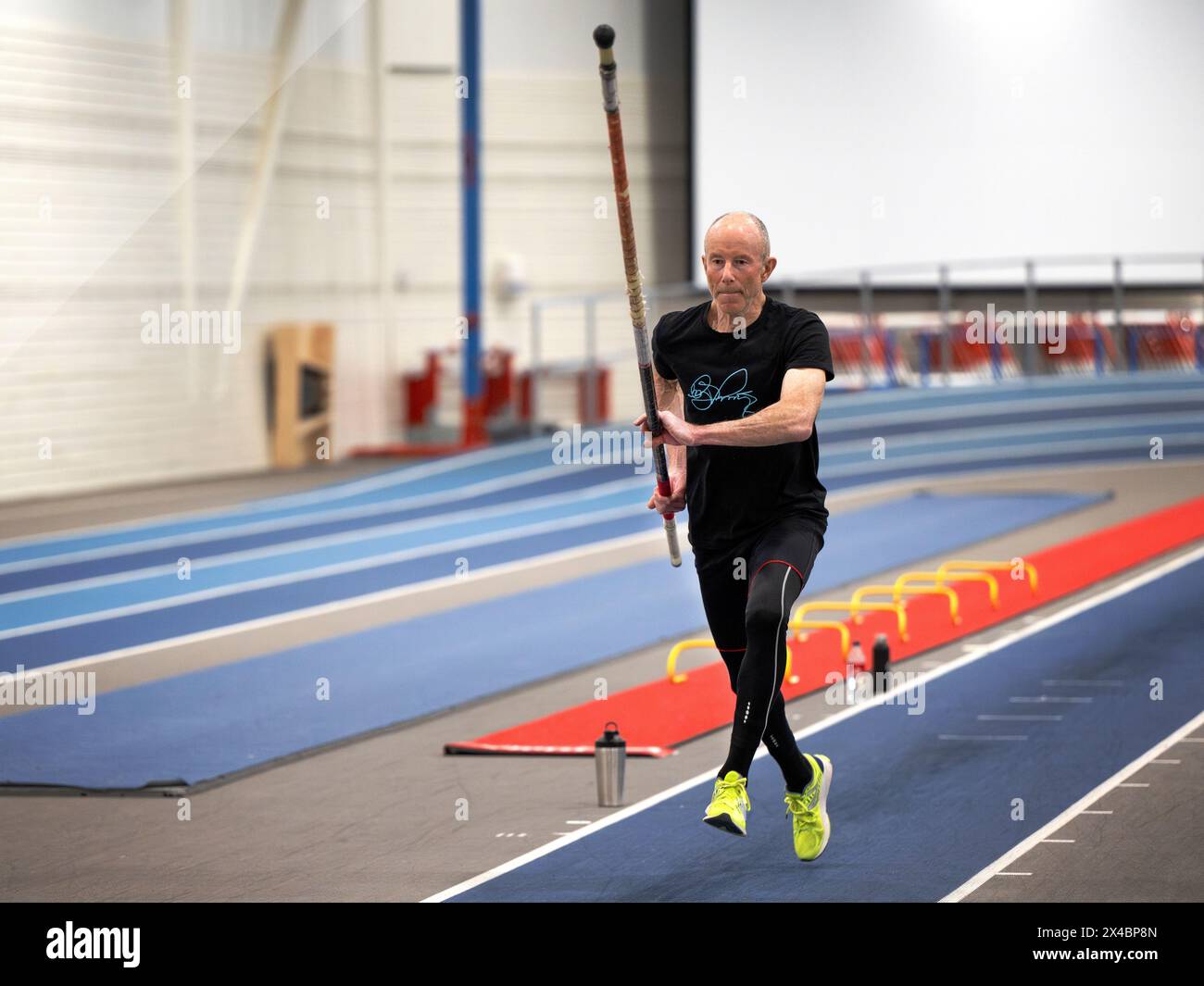 Stockholm, Sweden. 30th Apr, 2024. Former Swedish alpine star Ingemar Stenmark practices pole ...