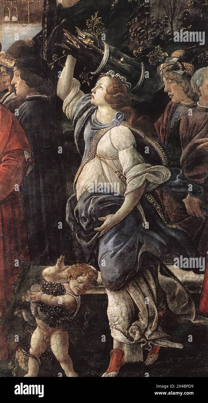 BOTTICELLI, Sandro (b. 1445, Firenze, d. 1510, Firenze) The Temptation ...