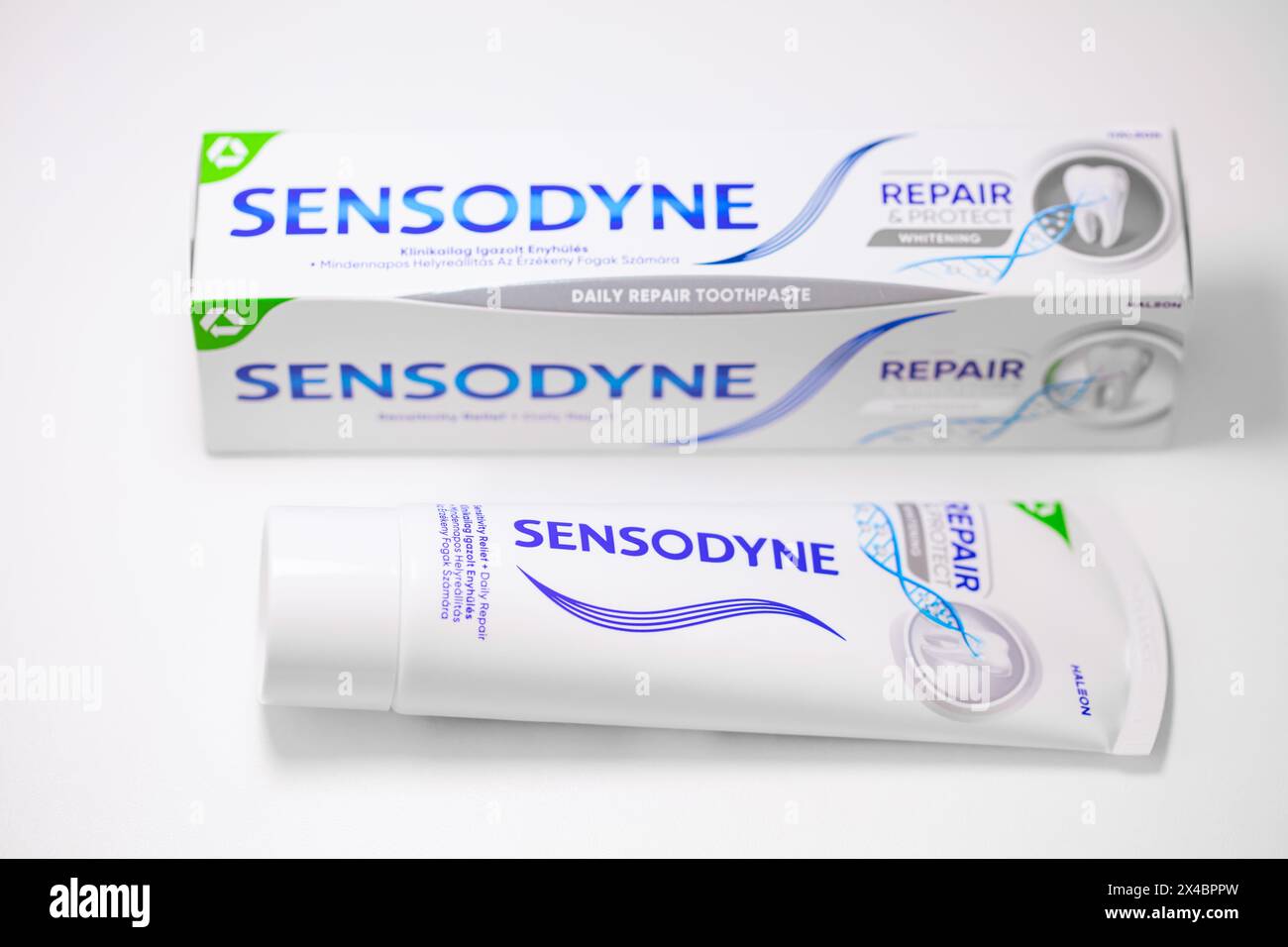 Lviv, Ukraine - May 1, 2024: Sensodyne Sensitivity Relief Daily Repair ...