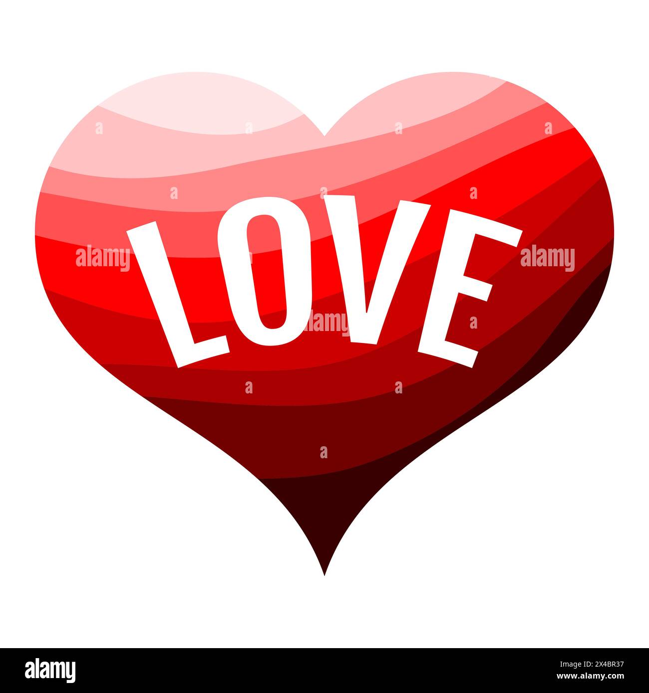 Red heart inscription on Stock Vector Images - Alamy