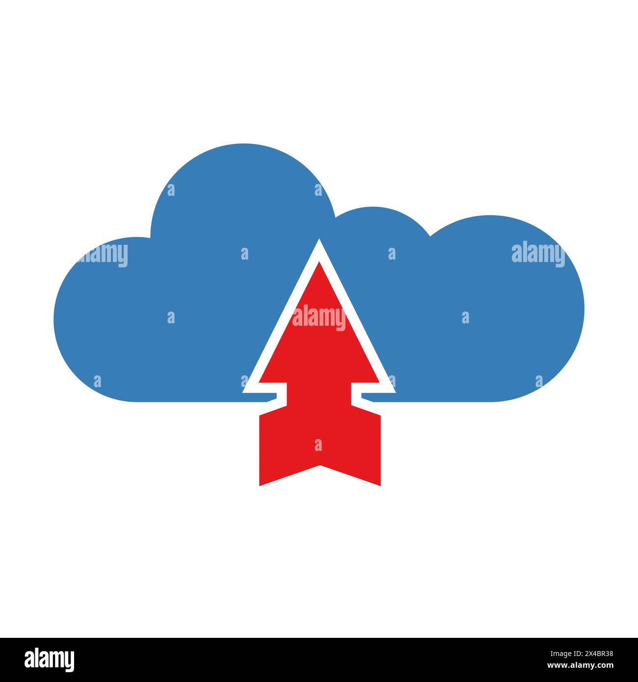 Upload cloud icon. Vector illustration Stock Vector Image & Art - Alamy