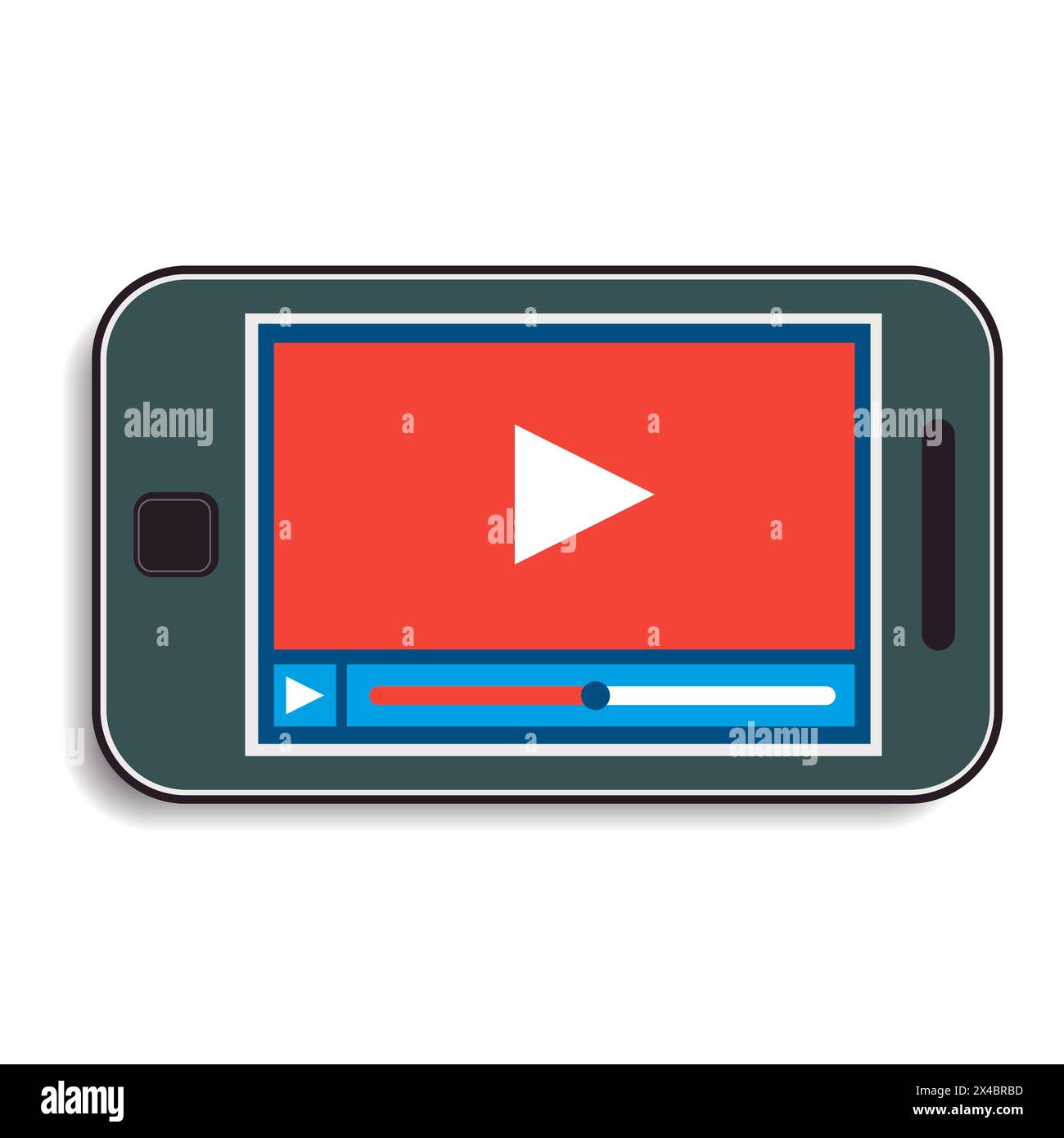 Video mobile watching Stock Vector Images - Alamy
