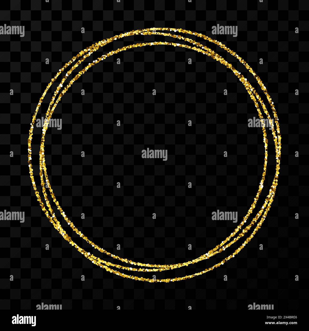 Gold frame circle hi-res stock photography and images - Alamy