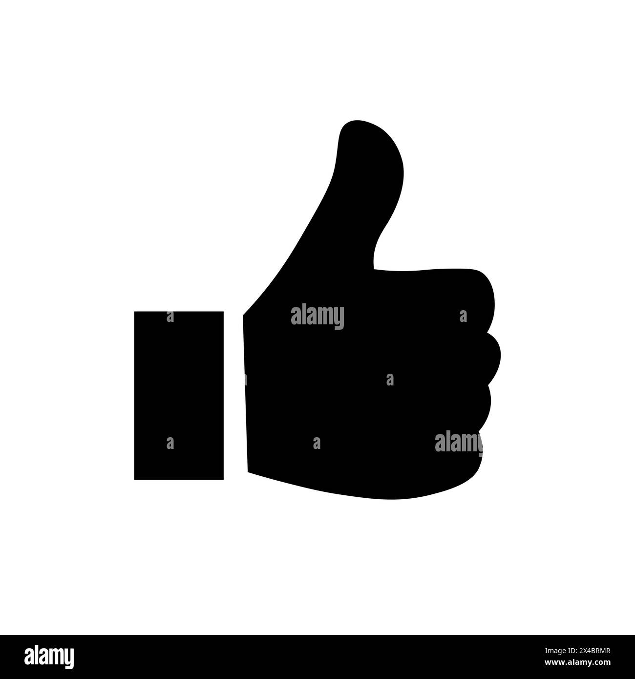 Hand Thumb Up icon flat Stock Vector Image & Art - Alamy