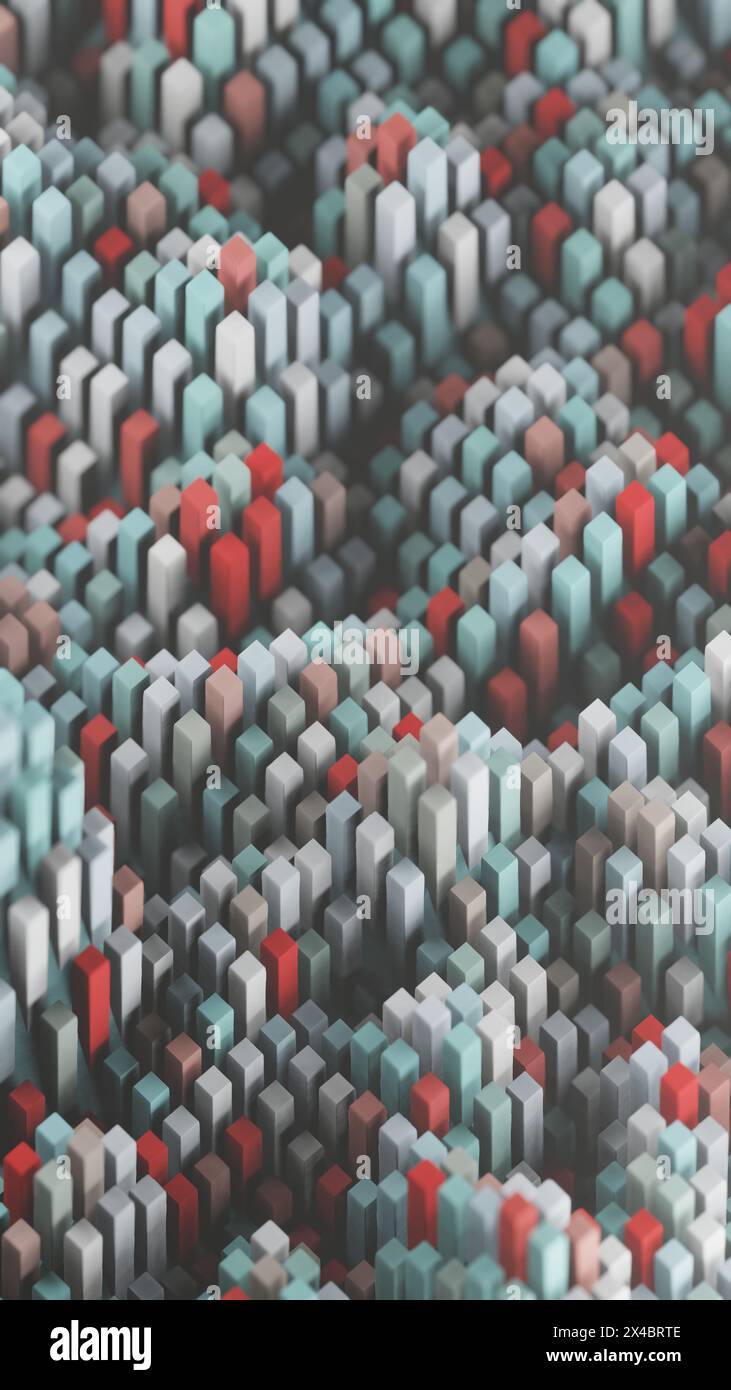 Simplified Blockchain Depicted Through Stylized Geometric Shapes Offering A Modern And Abstract