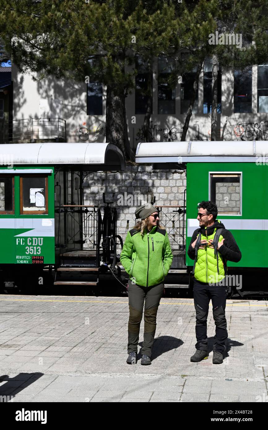 Sila train, tourist train, Camigliatello Silano railway station ...