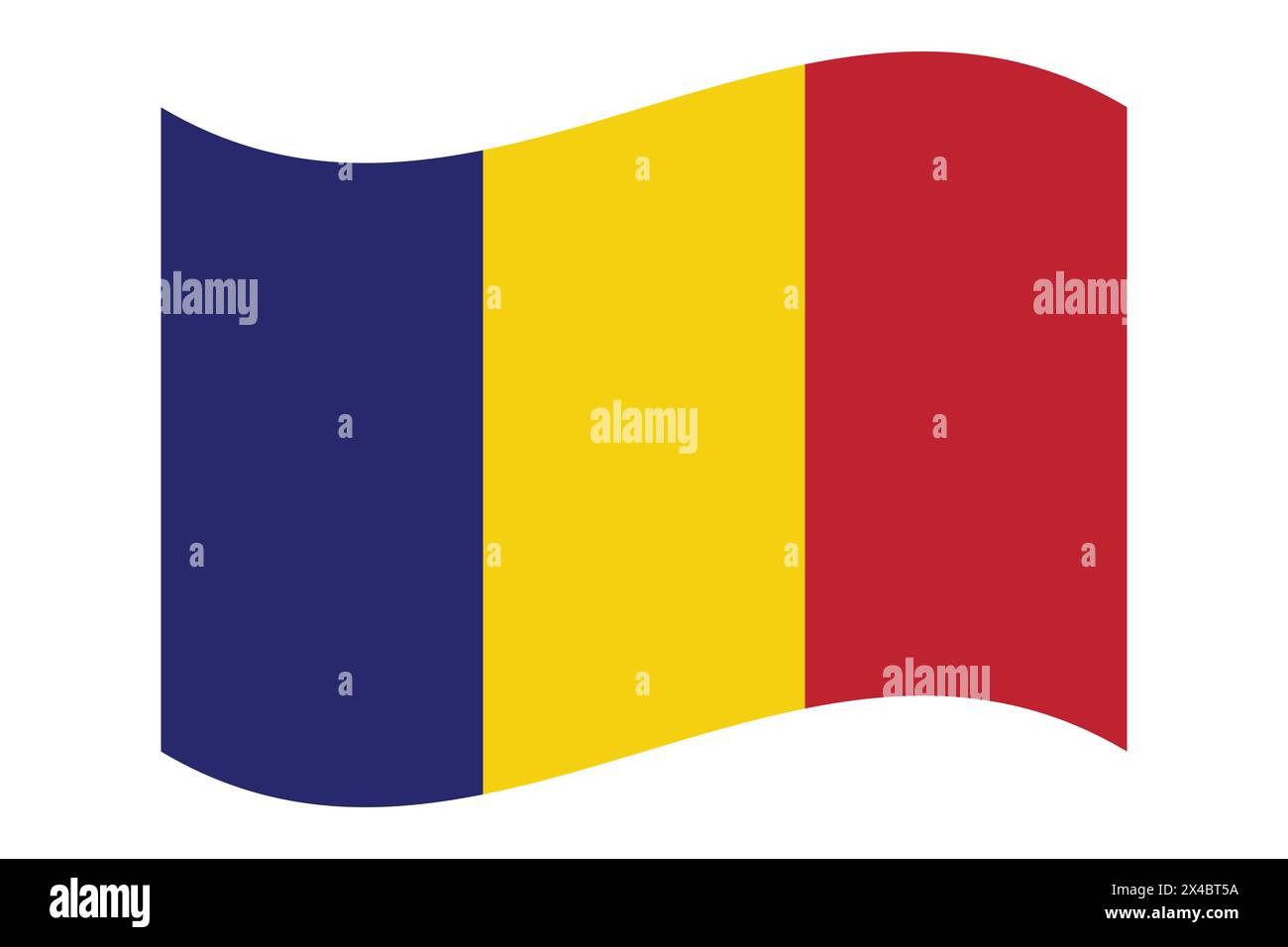 Flag of Romania. Romanian national symbol in official colors. Template ...