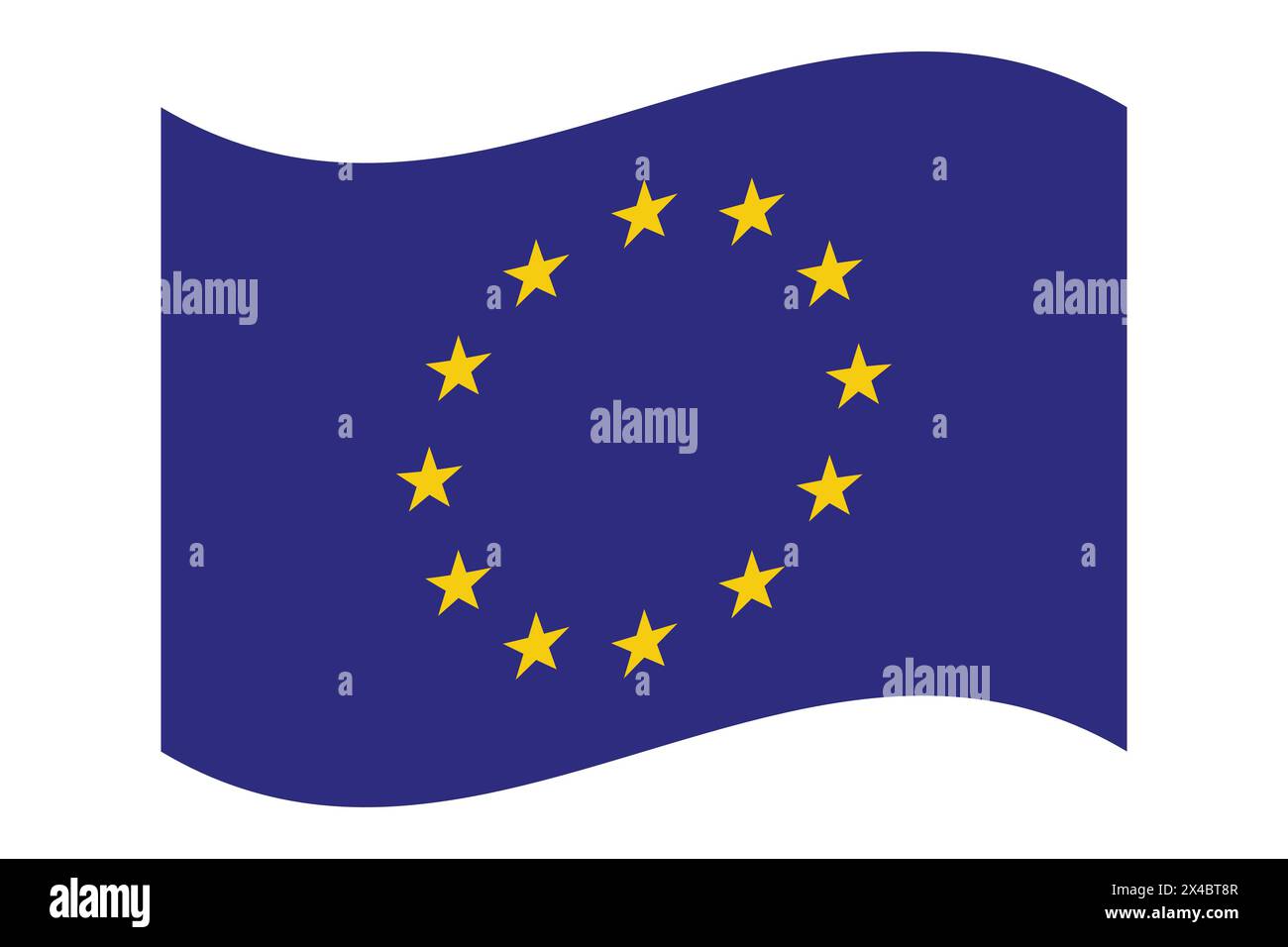 Flag of European Union. EU national symbol in official colors. Template ...