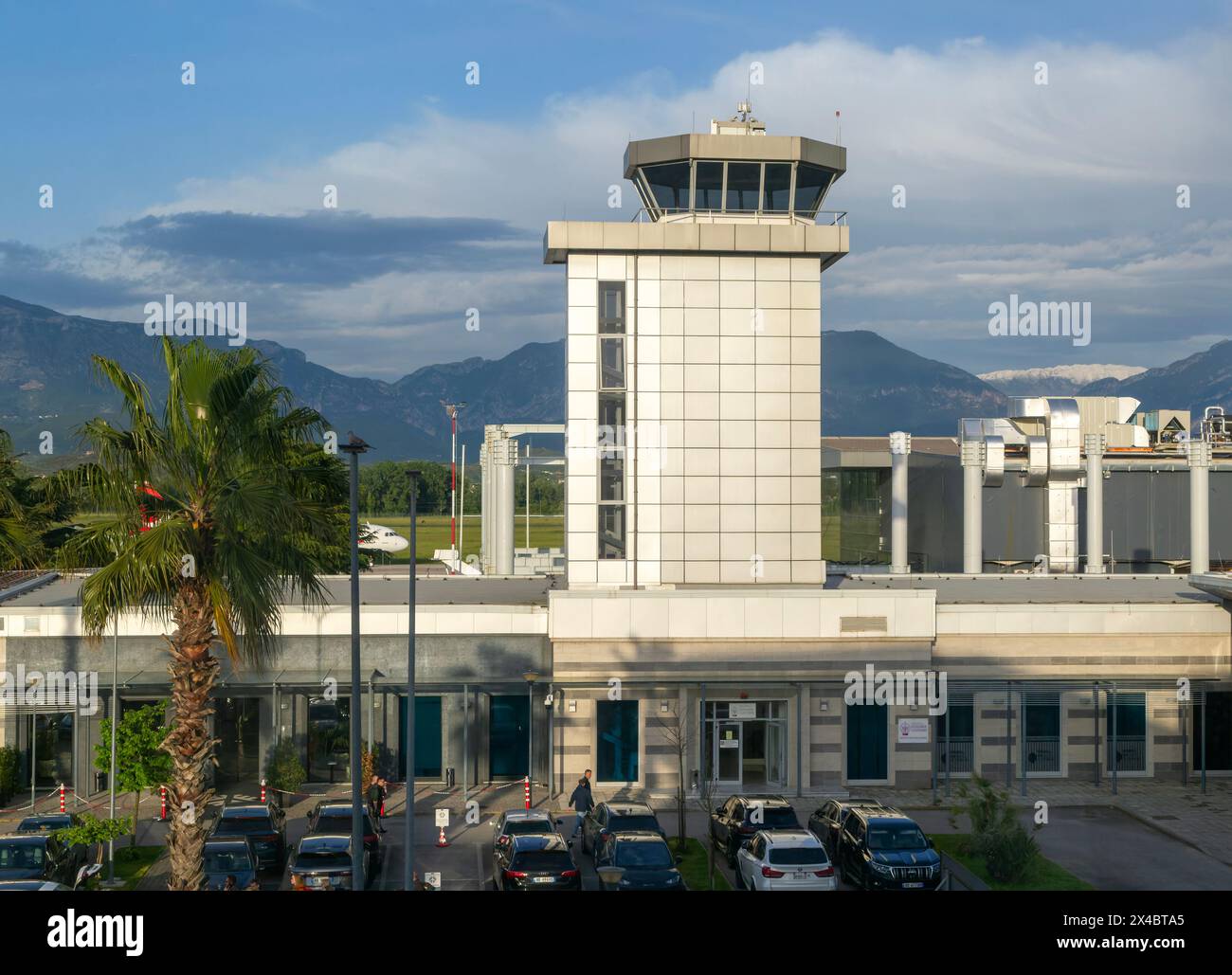Air traffic control tower, Tirana International Airport Nënë Tereza ...