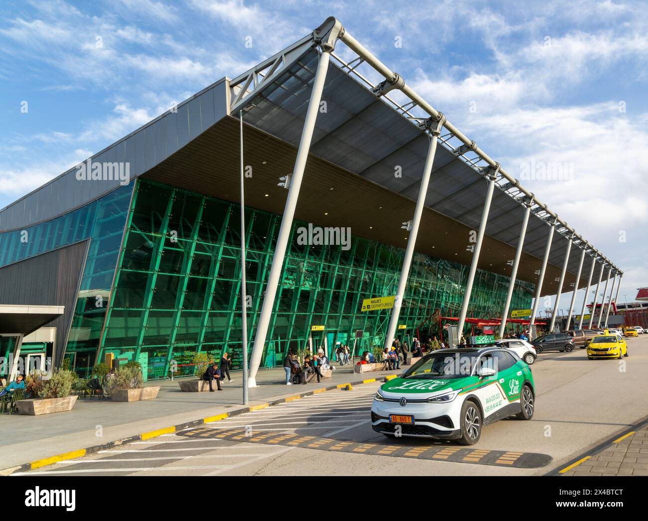 Exterior of terminal building Tirana International Airport Nënë Tereza, Mother Theresa Rinas ...