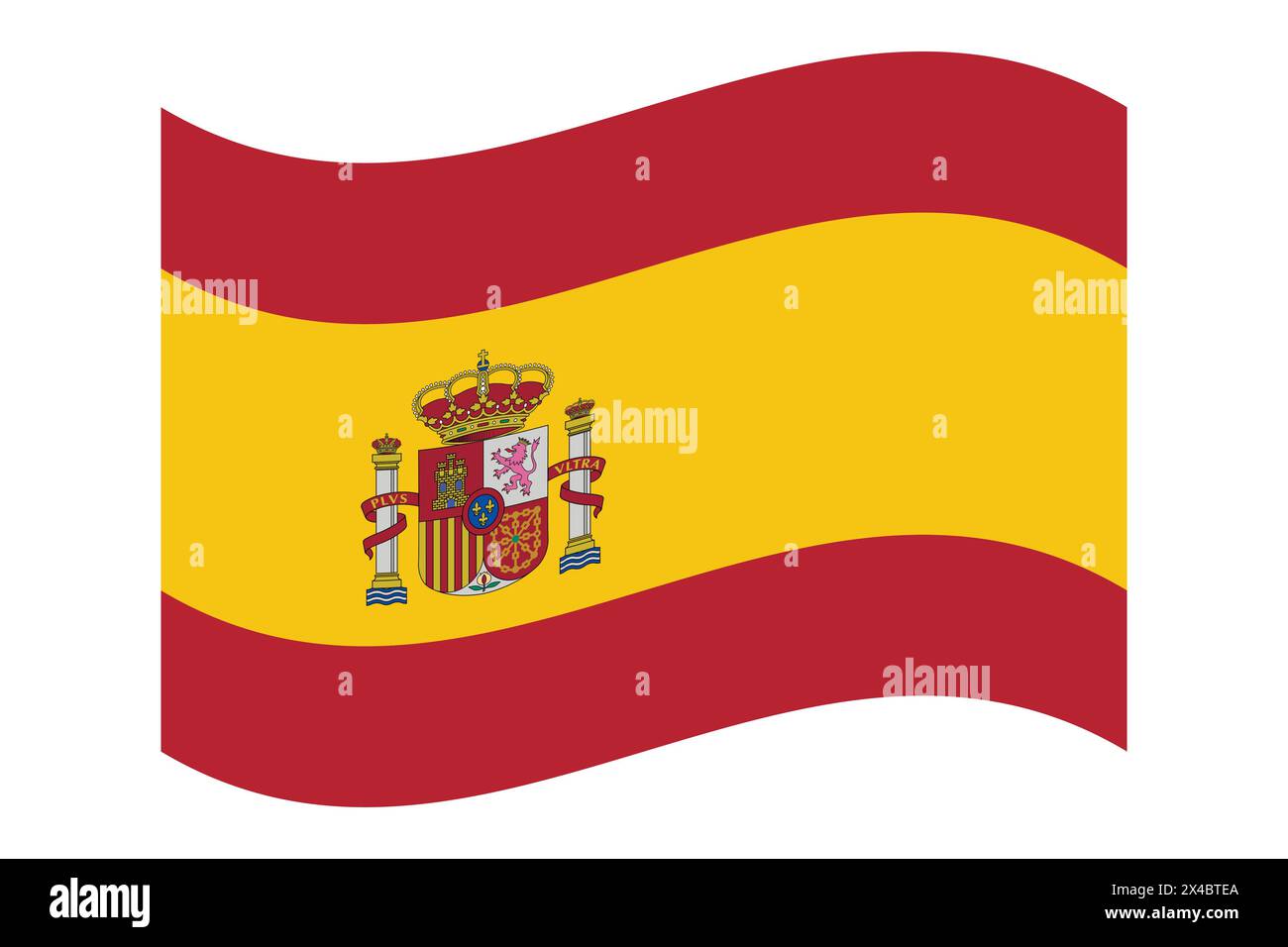 Flag of Spain. National symbol in official colors. Template icon ...
