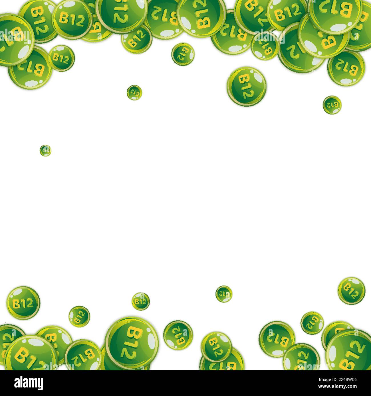 Vitamin B12 messy round pills. Beauty treatment and nutrition skin care ...