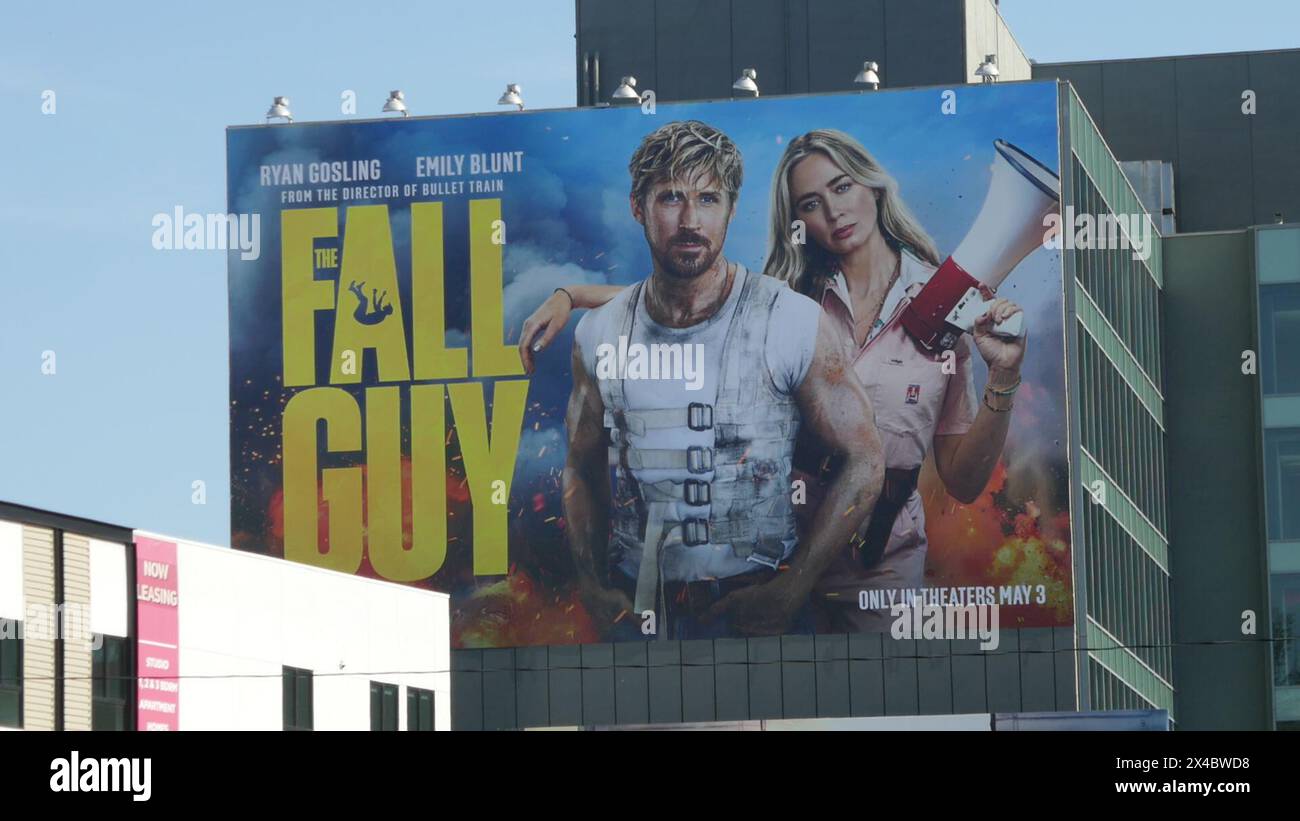 Los Angeles, California, USA 30th April 2024 The Fall Guy Billboard ...