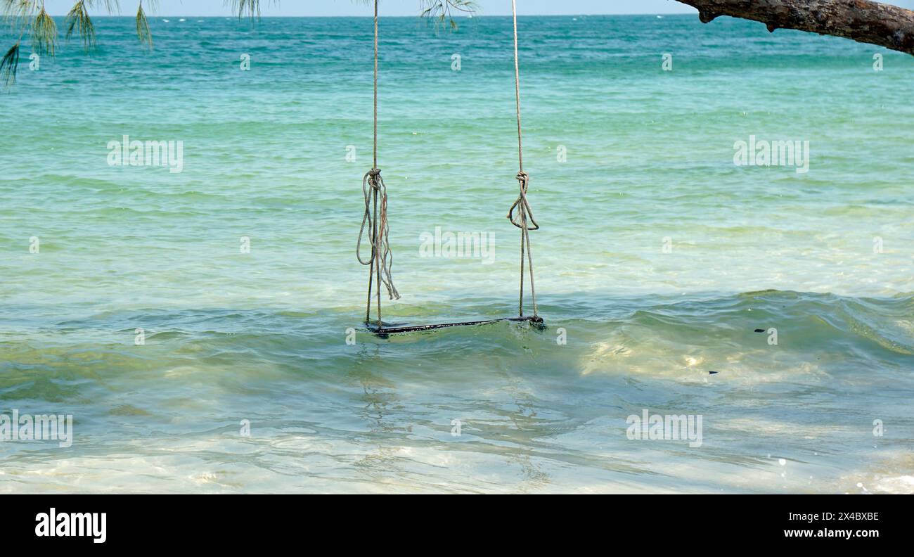 beach swing at starfish beach on phu quoc island Stock Photo - Alamy