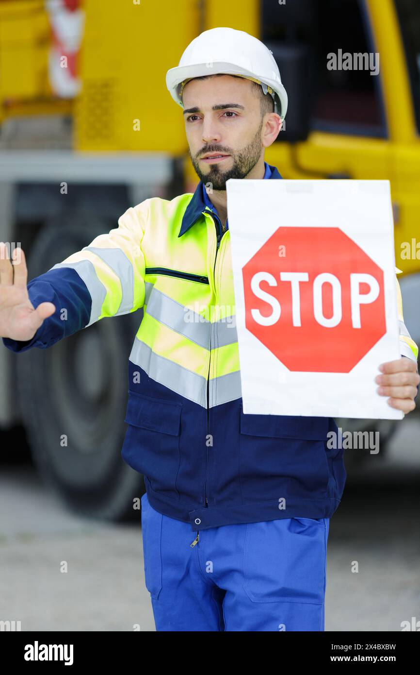 stop danger zone unauthorized entry prohibited Stock Photo - Alamy