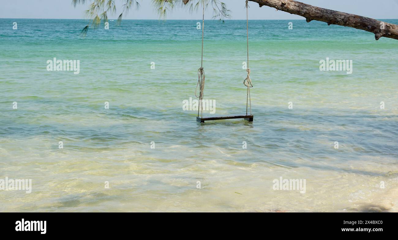 beach swing at starfish beach on phu quoc island Stock Photo - Alamy