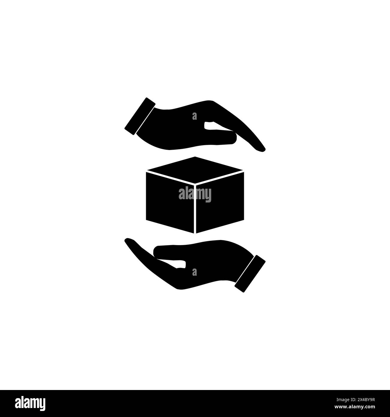 Logistics, Hand Holding Parcel flat vector icon. Simple solid symbol ... Logistics, Hand Holding Parcel flat vector icon. Simple solid symbol ...