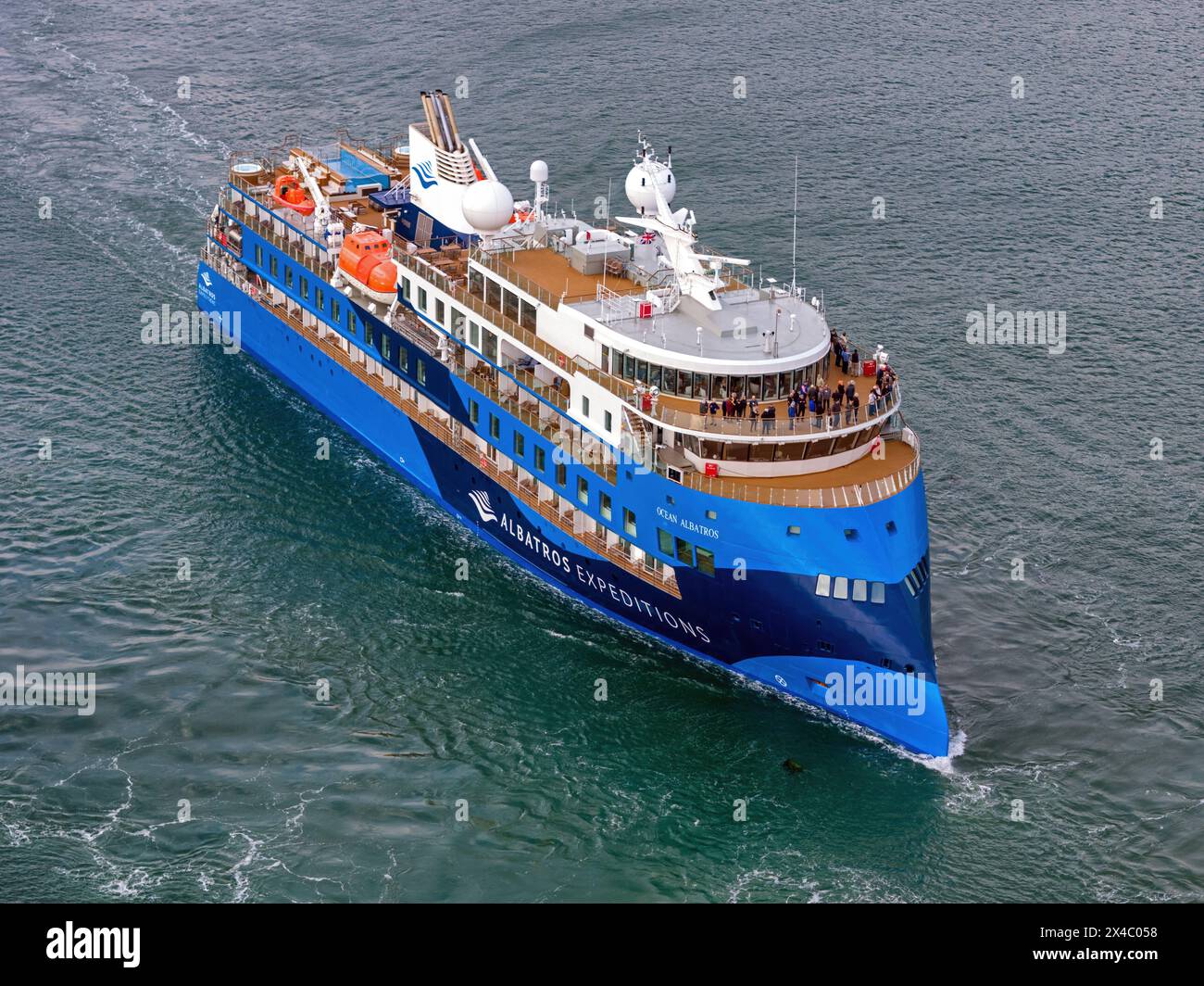 Ocean Albatros is an Ulstein X-bow configured expedition cruise ship ...