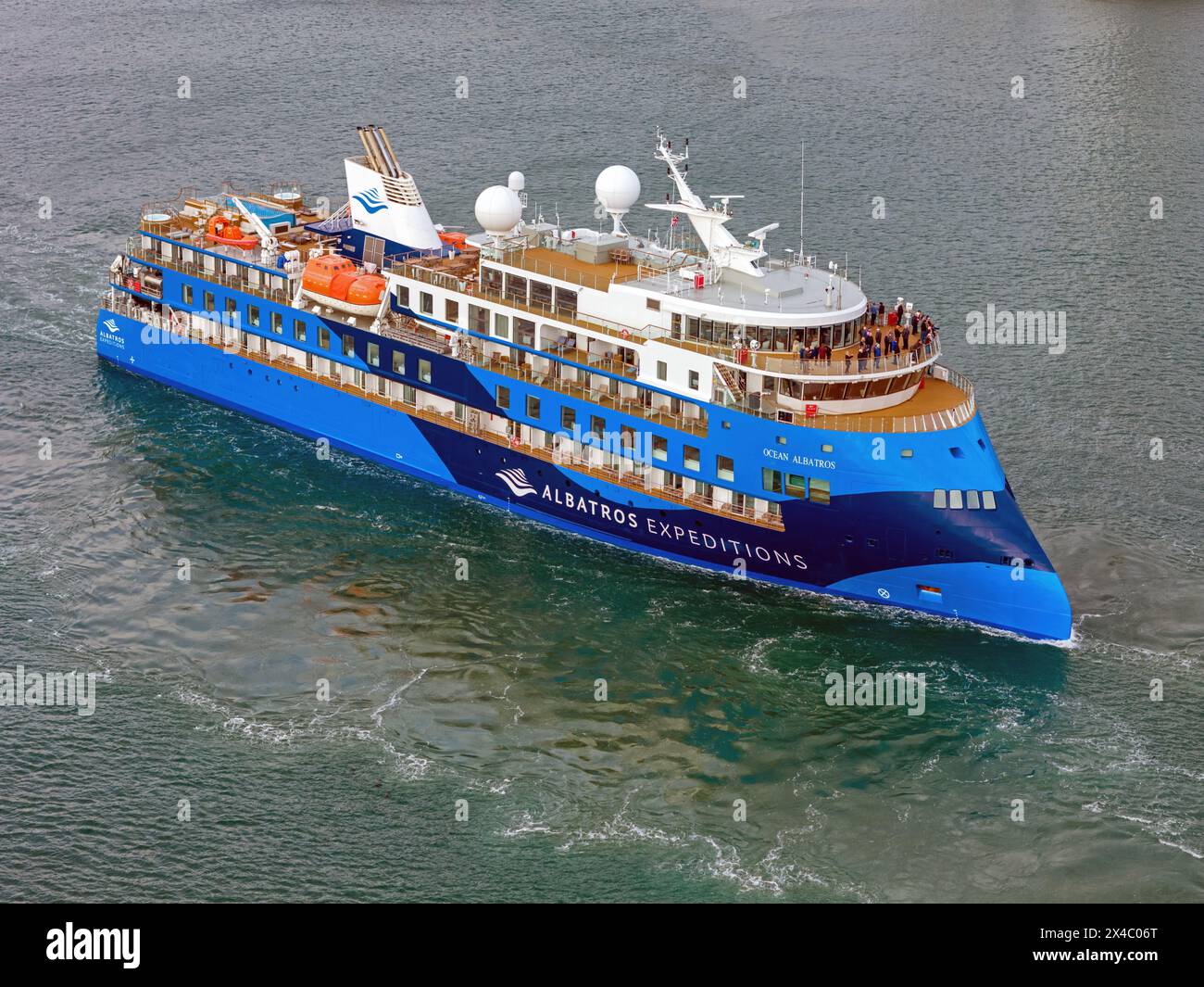 Ocean Albatros is an Ulstein X-bow configured expedition cruise ship ...