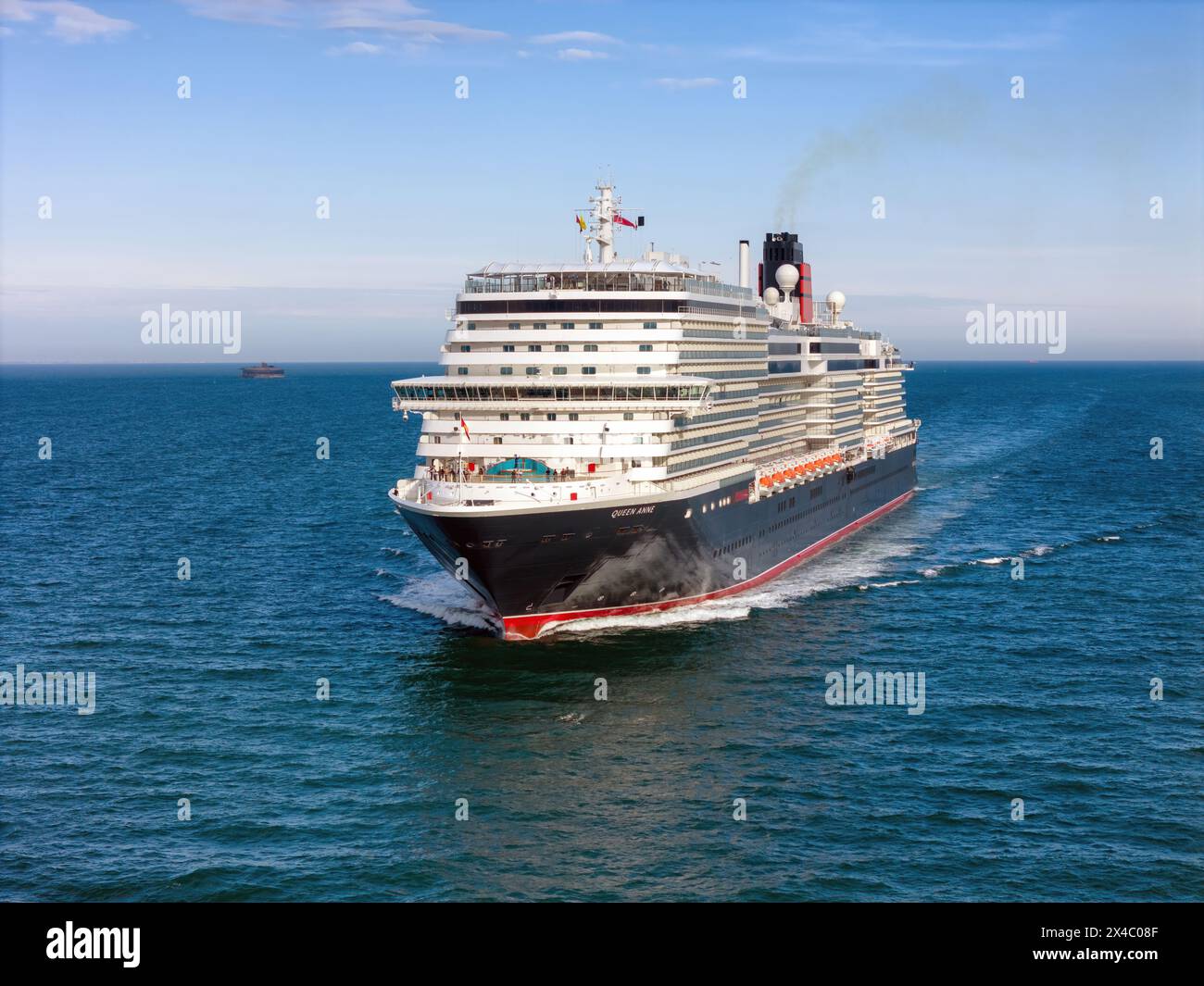 Maiden UK arrival of Queen Anne, a Pinnacle class cruise ship operated ...