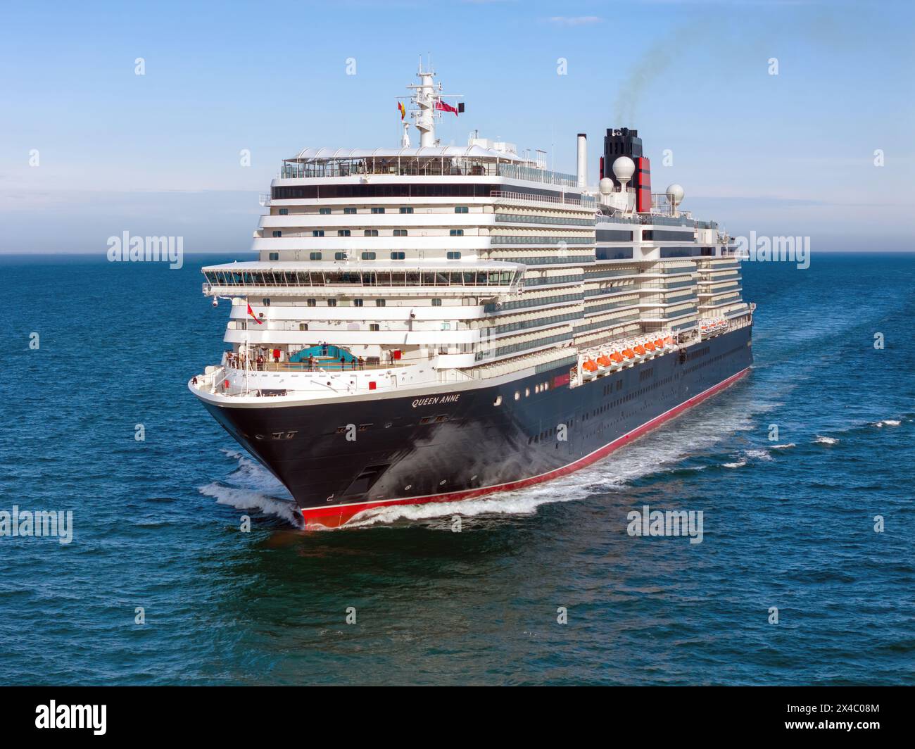 Maiden UK arrival of Queen Anne, a Pinnacle class cruise ship operated ...