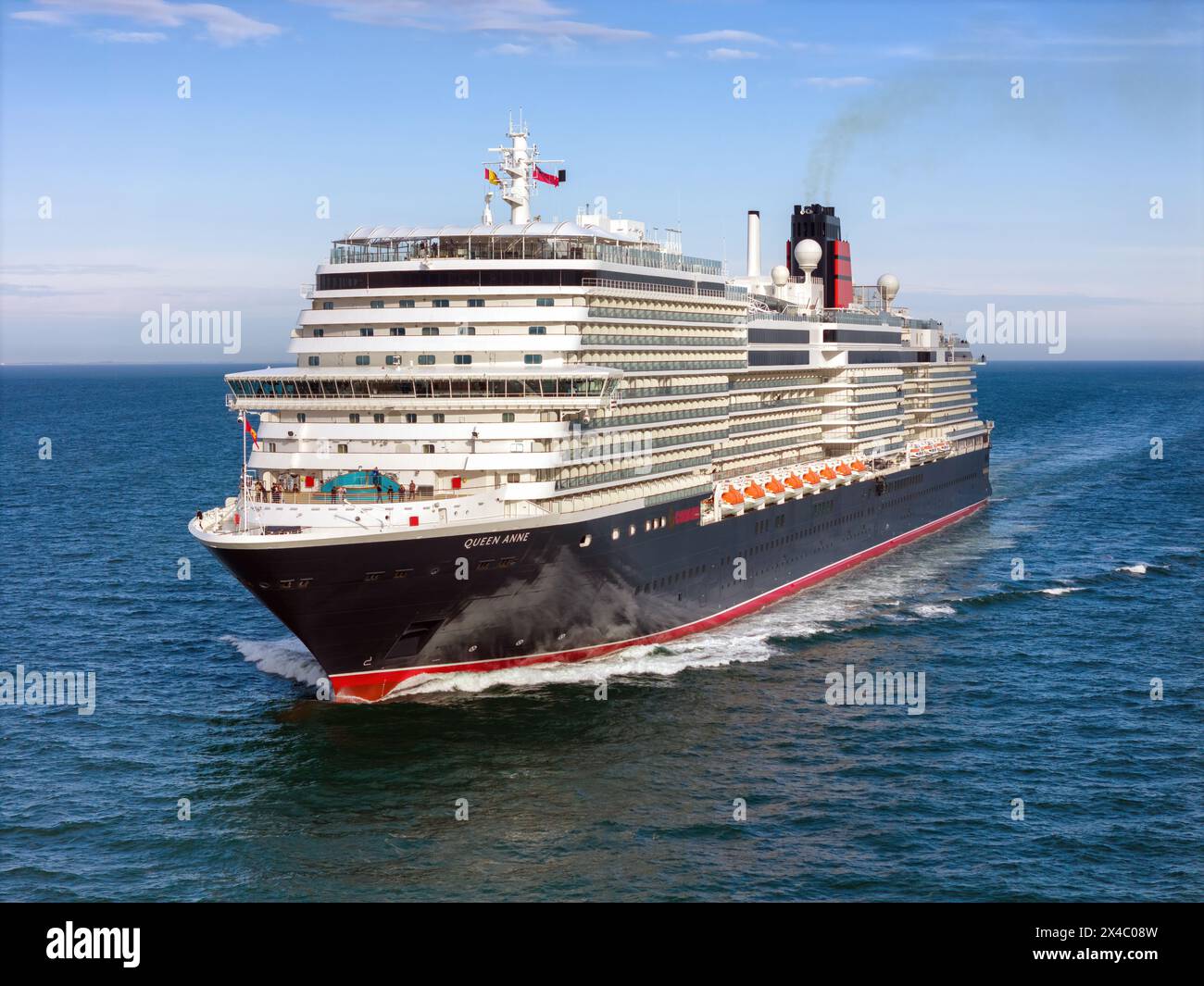 Maiden UK arrival of Queen Anne, a Pinnacle class cruise ship operated ...