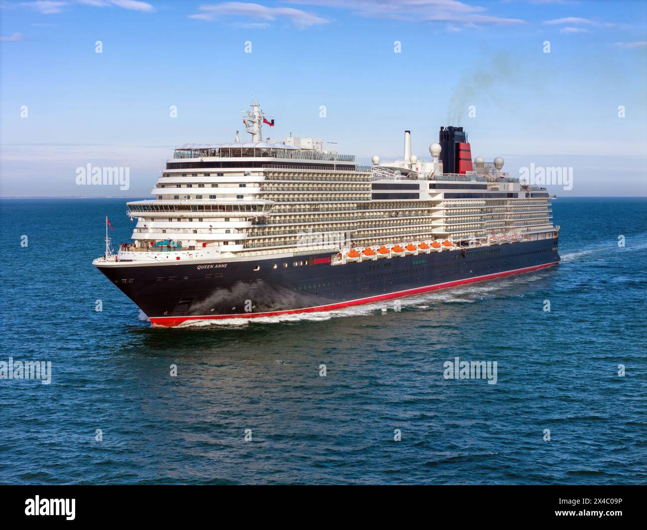 Maiden UK arrival of Queen Anne, a Pinnacle class cruise ship operated ...