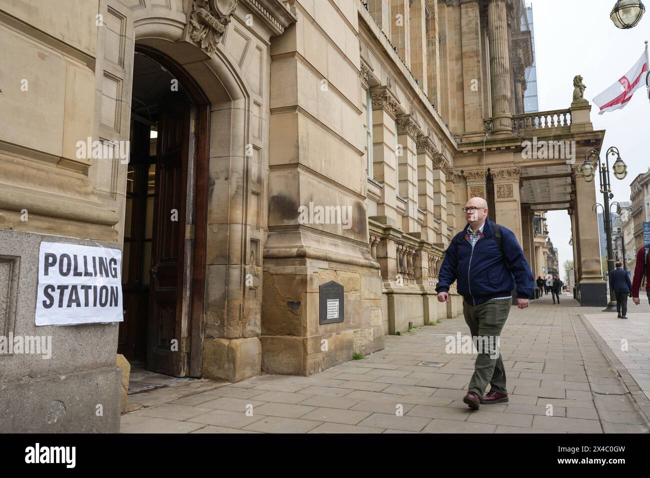 Birmingham city centre, May 2nd 2024 - A polling station at Birmingham ...