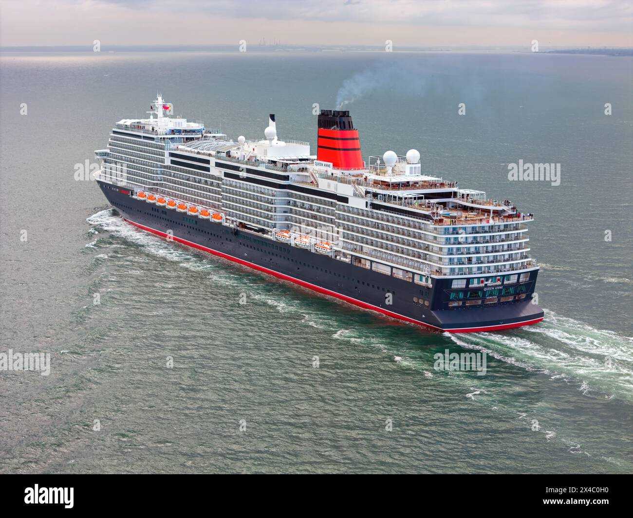 Maiden UK arrival of Queen Anne, a Pinnacle class cruise ship operated ...