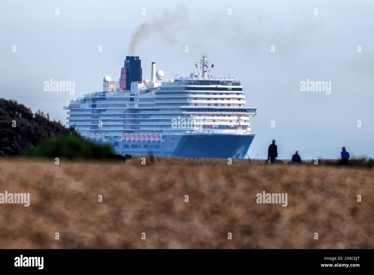 Maiden UK arrival of Queen Anne, a Pinnacle class cruise ship operated ...