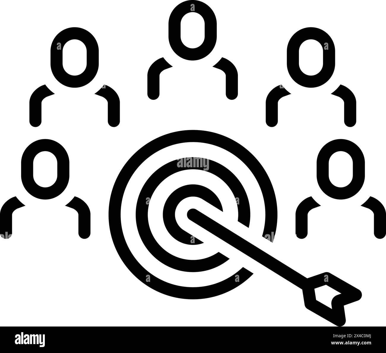 Icon for target audience, target Stock Vector Image & Art - Alamy