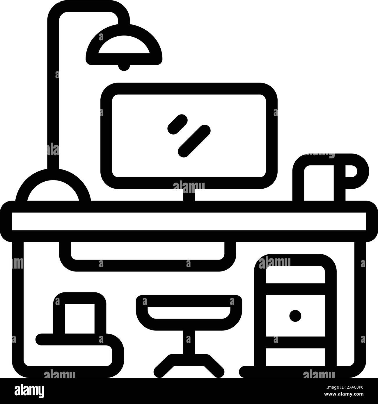 Worktable office Stock Vector Images - Alamy