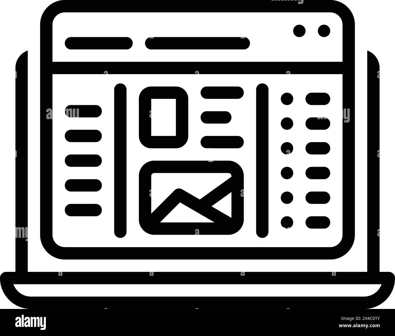 Futuristic user interface Black and White Stock Photos & Images - Alamy