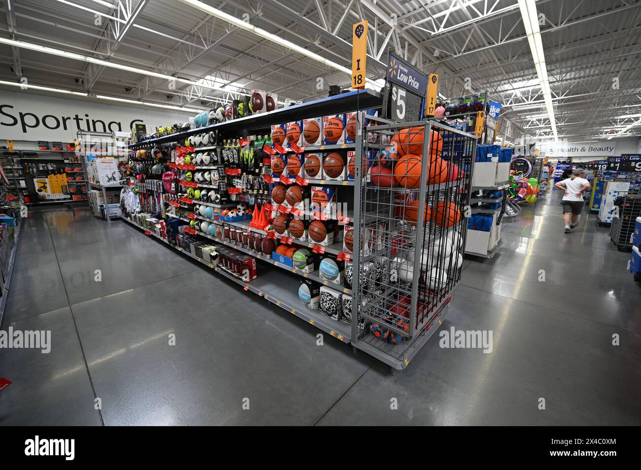 The Inside of a Walmart store Stock Photo - Alamy