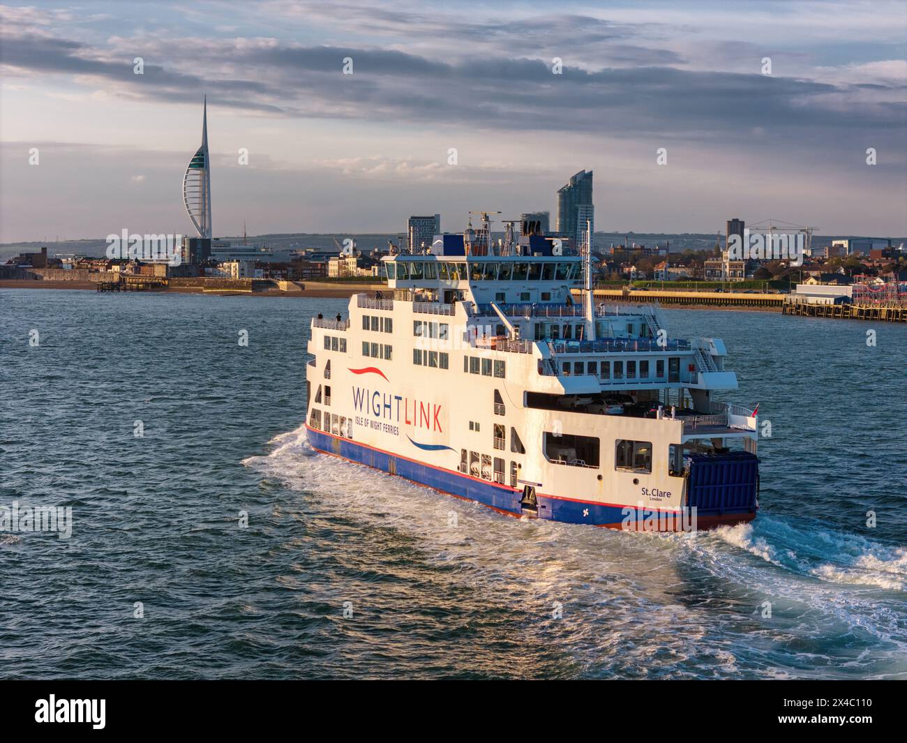 St. Clare is a ferry operated by Wightlink Ferries across the Solent ...
