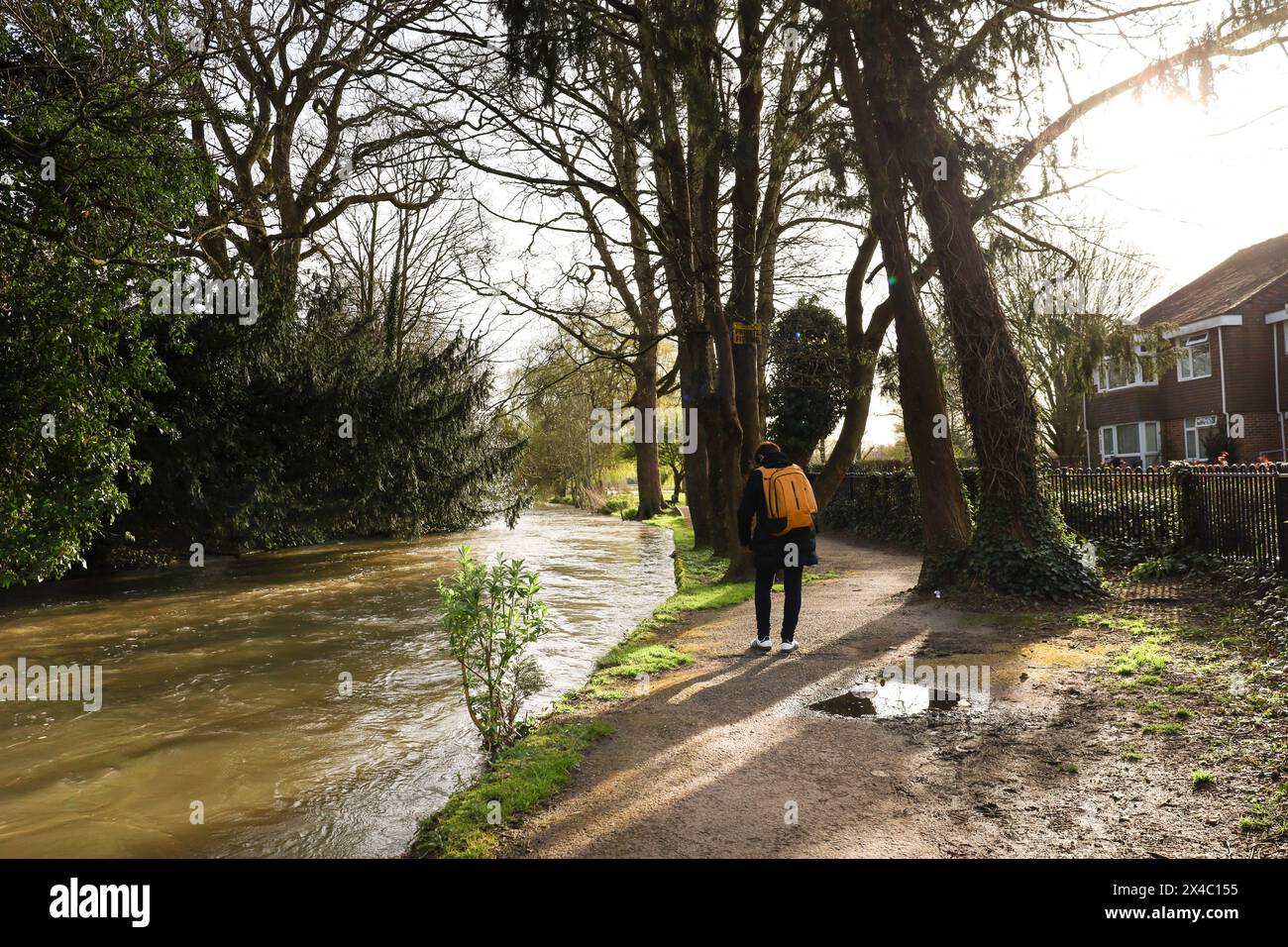 The Avon River flowing through Salisbury city, England Stock Photo - Alamy
