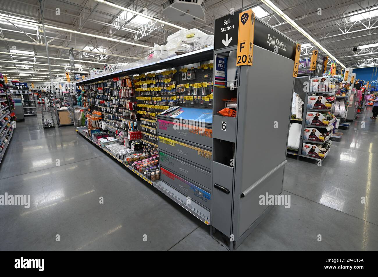 The Inside of a Walmart store Stock Photo - Alamy