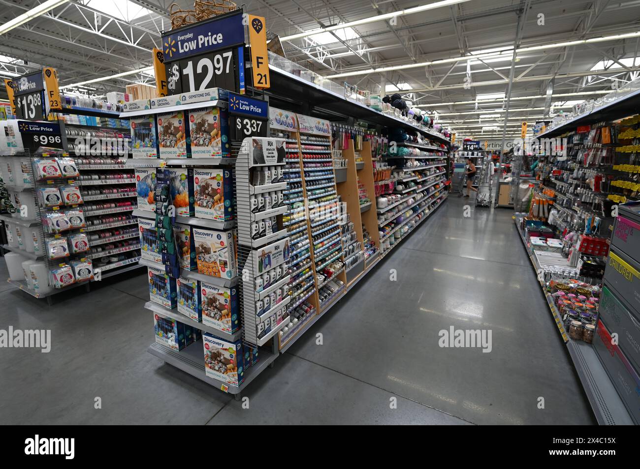 The Inside of a Walmart store Stock Photo - Alamy
