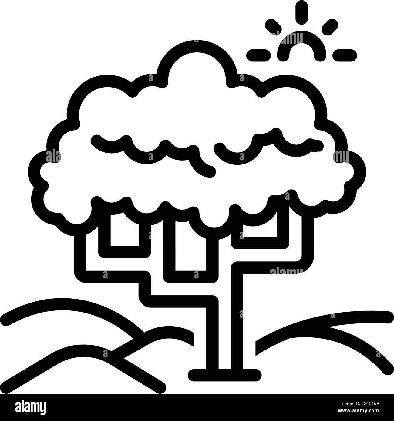 Icon savannah plant Stock Vector Images - Alamy