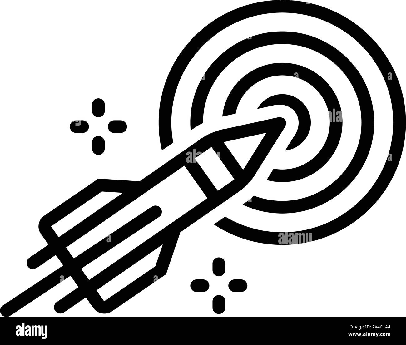 Startup goal target rocket Black and White Stock Photos & Images - Alamy