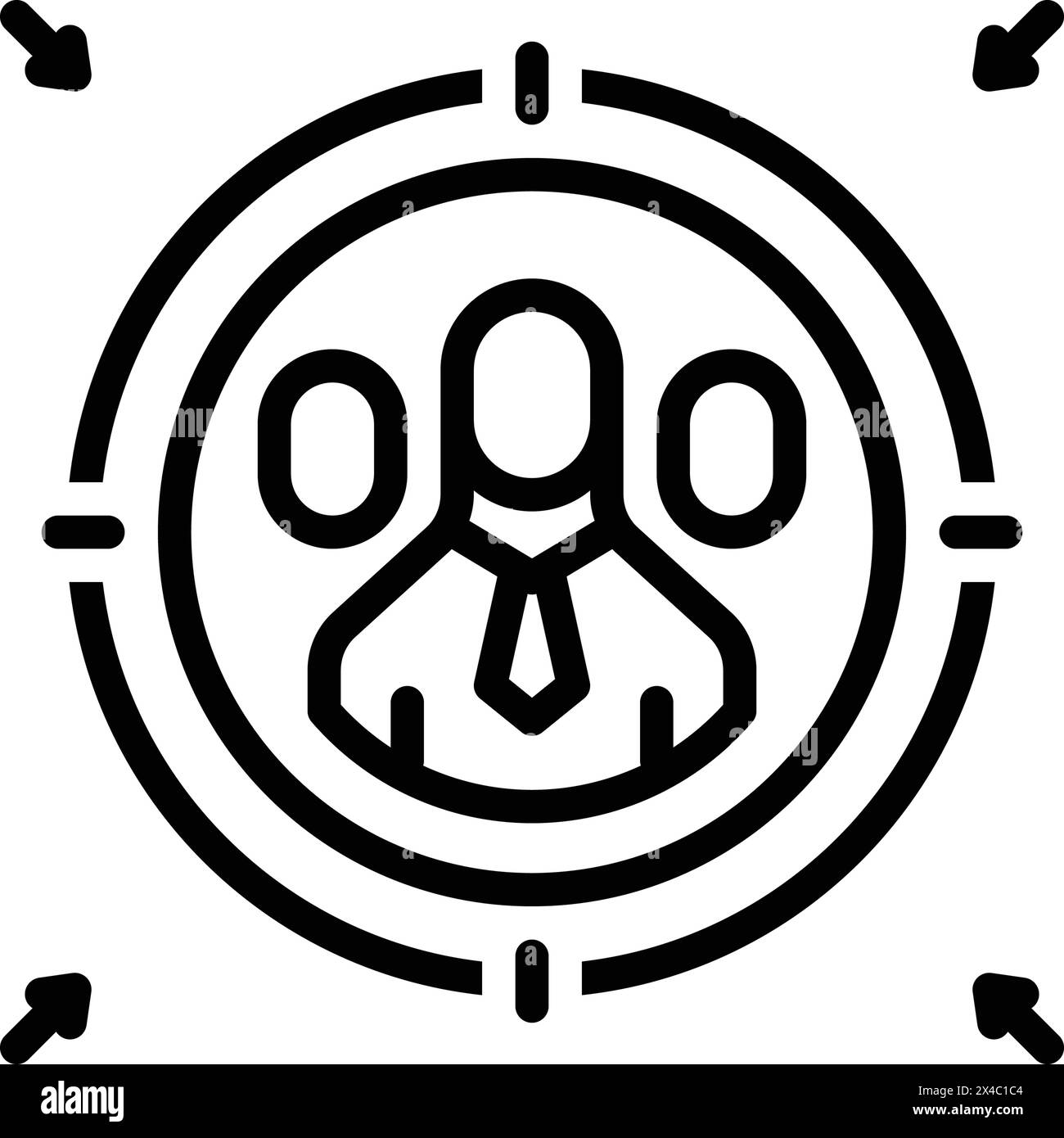 Icon for target audience, target Stock Vector Image & Art - Alamy