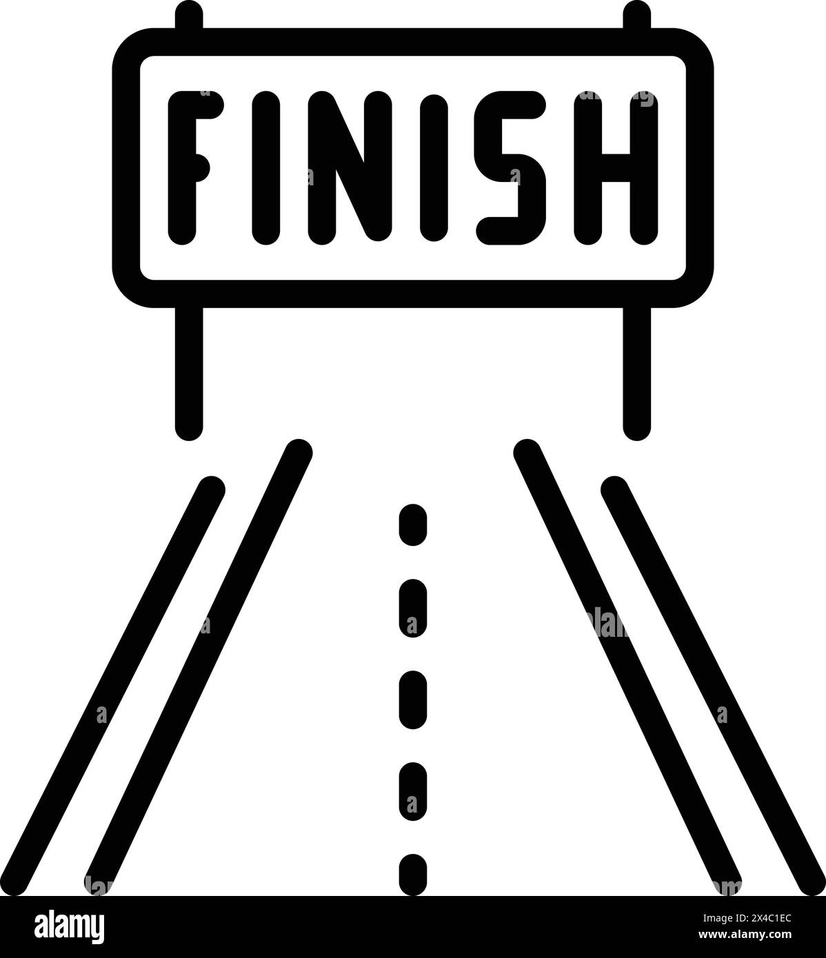 Icon for finish, finish arch Stock Vector Image & Art - Alamy