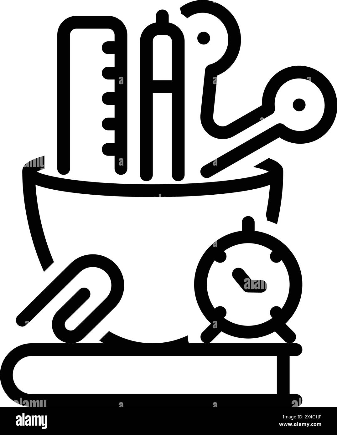 Icon for stationery, scale Stock Vector Image & Art - Alamy