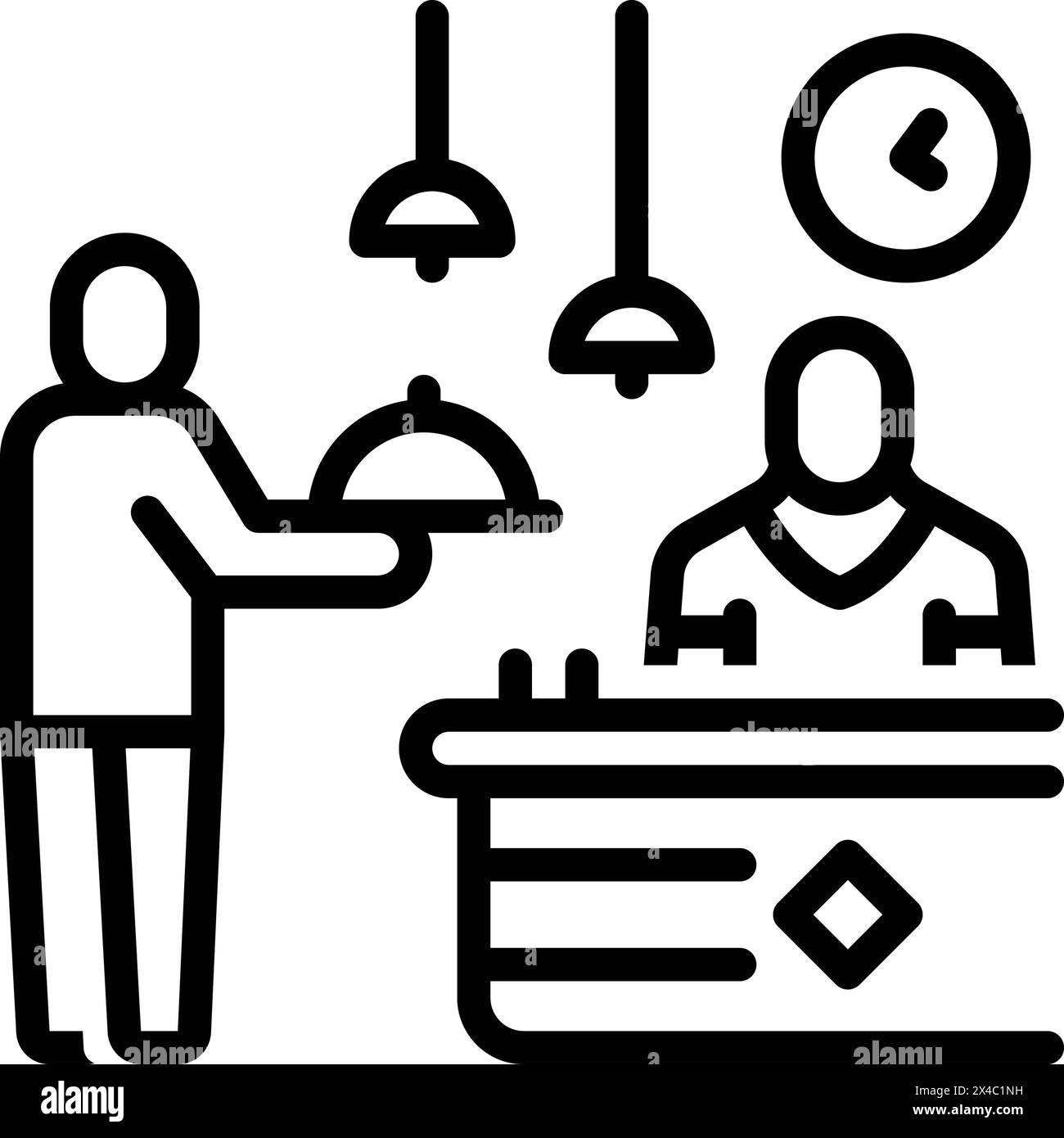 Icon for serve, waiter Stock Vector Image & Art - Alamy