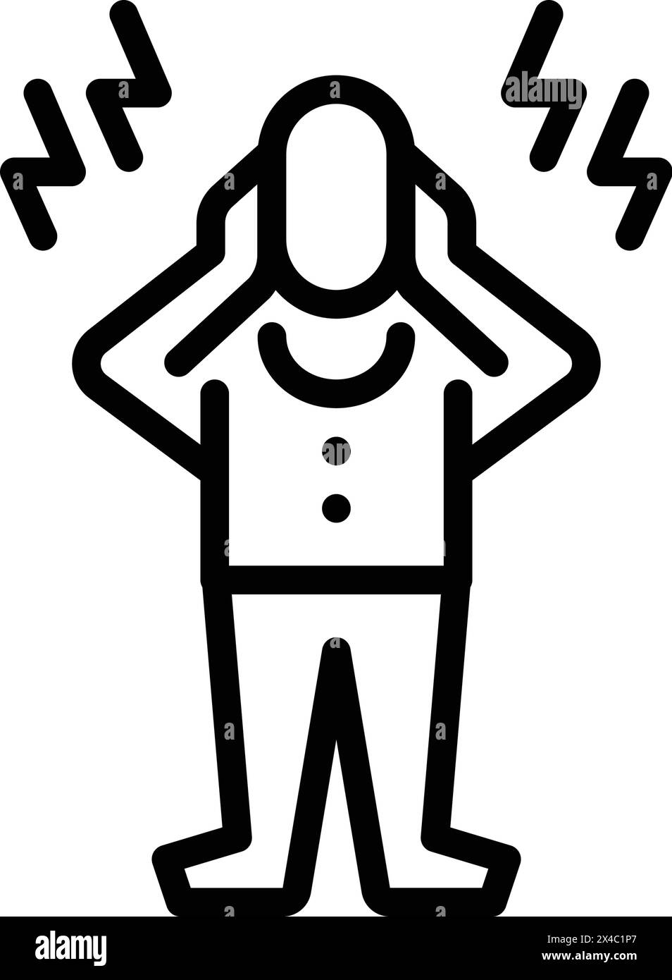 Icon for panic attack, panic Stock Vector Image & Art - Alamy