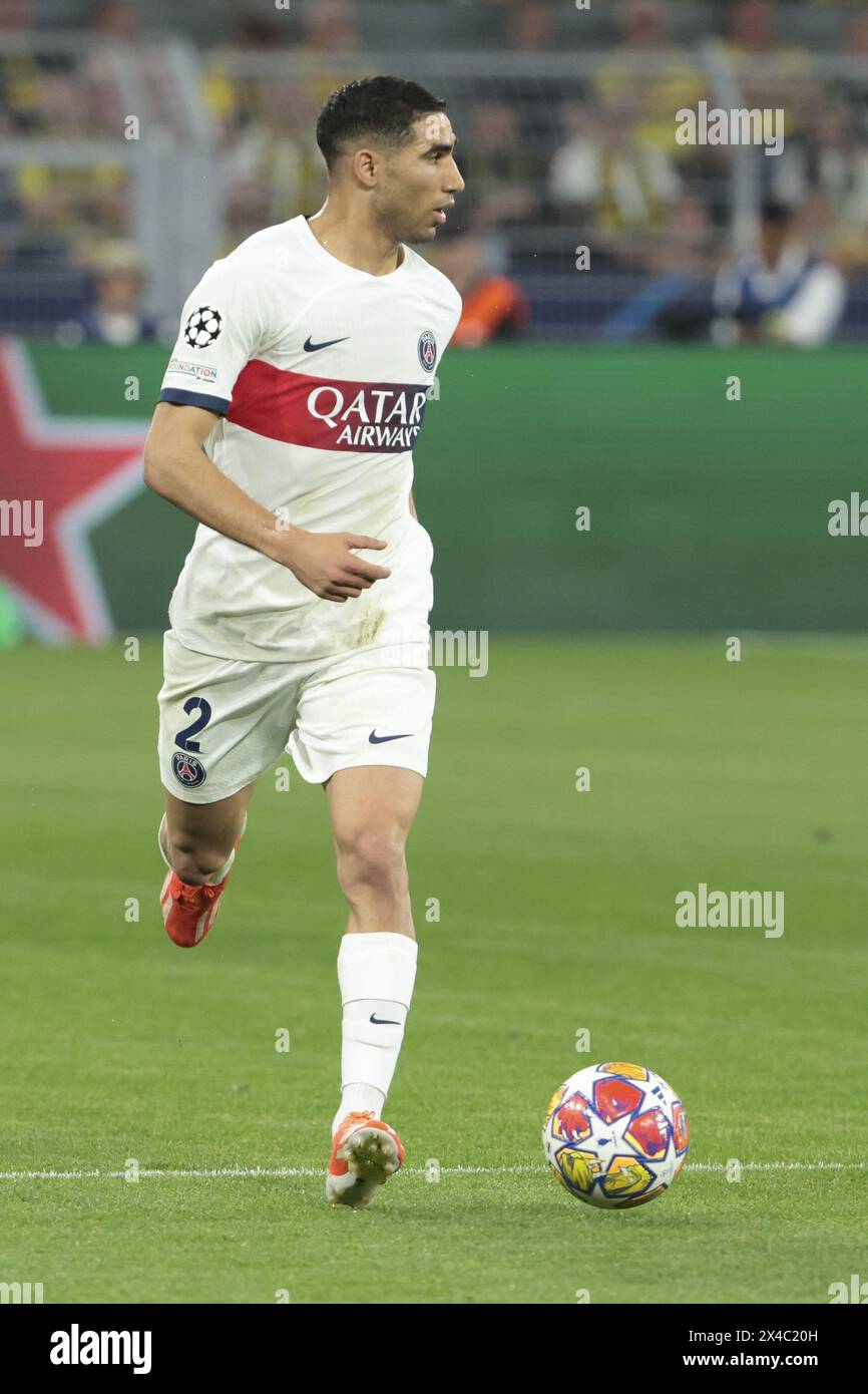 Achraf Hakimi of PSG during the UEFA Champions League, Semi-finals, 1st ...